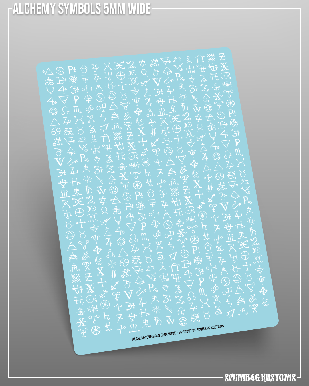 Alchemy Symbols 5mm